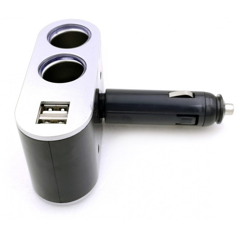 Omega cigar socket splitter 2xUSB 2.4A - Gamebreaker