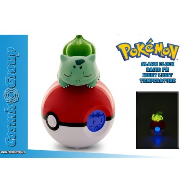 Pokemon Light Up FM Alarm Clock - Bulbasaur - Gamebreaker