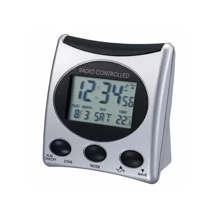 Techno Line Radio Alarm Clock Silver - Gamebreaker
