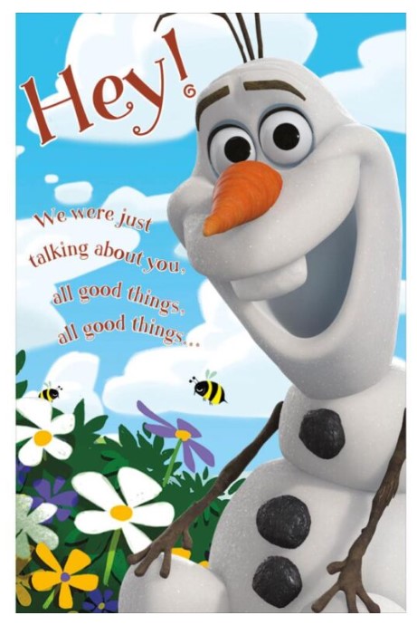 Hey! Olaf Disney Frozen Birthday Card - Gamebreaker