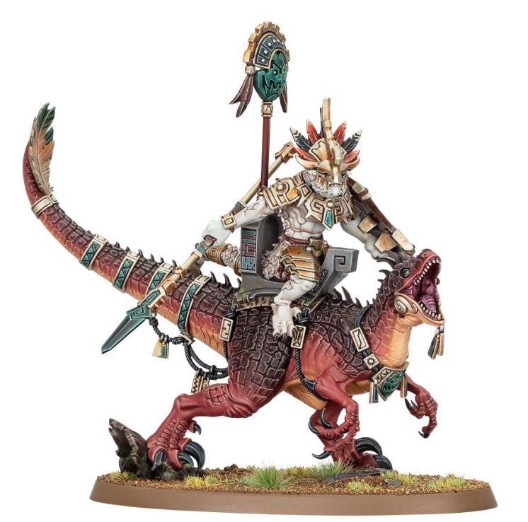 Warhammer Saurus Scar-Veteran on Aggradon 88-24 - Gamebreaker