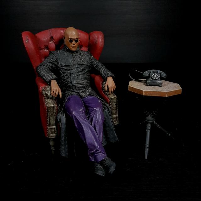 The Matrix Morpheus With Chair Series 2 Mcfarlane Toys 1/12 6 ...