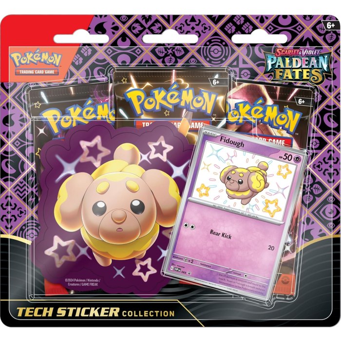 Pokemon TCG: SV4.5 PALDEAN FATES - Tech Sticker Collection - Fidough ...