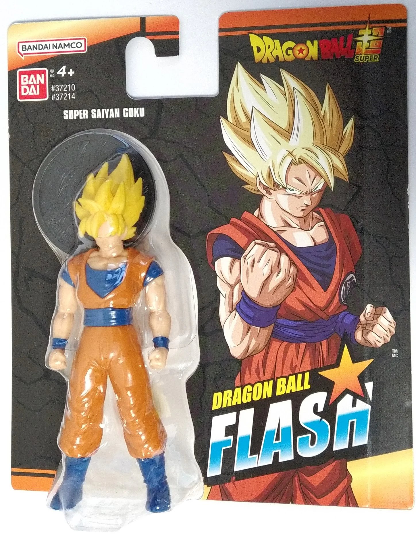 Dragon Ball Super Flash Series Super Saiyan Goku 4" Figure Bandai ...