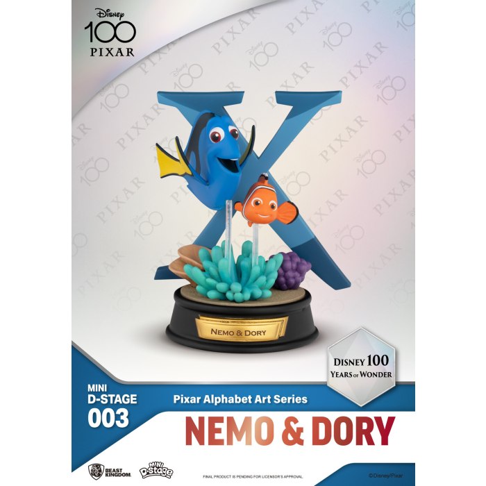 Disney 100 Years of Wonder Pixar Alphabet Art Series Set - Nemo & Dory ...