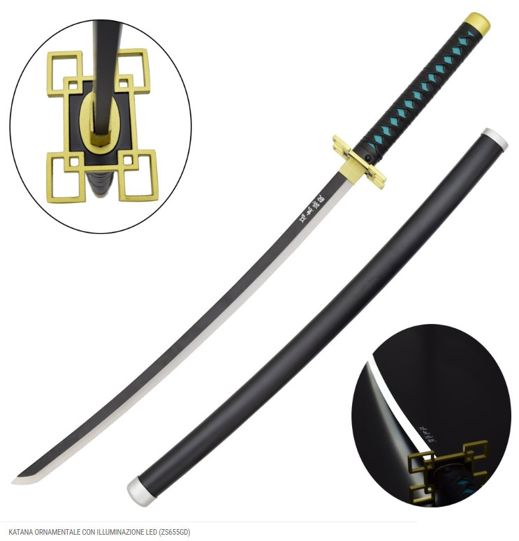 Demon Slayer Katana Replica Muichiro with LED - Gamebreaker