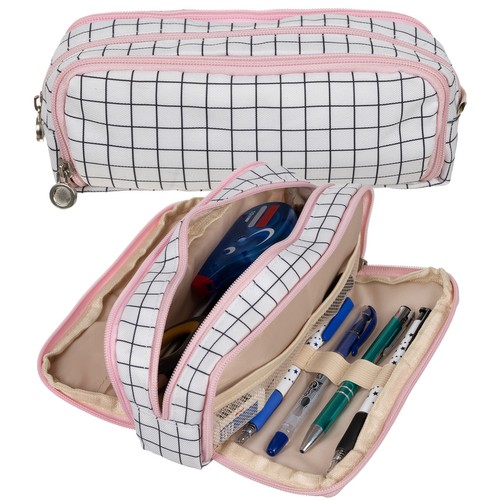 Triple folding pencil case – checkered Maaleo24514 – Gamebreaker