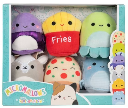 Squishmallows 2.5" Micromallows 6 Pack Assorted plushies - Gamebreaker