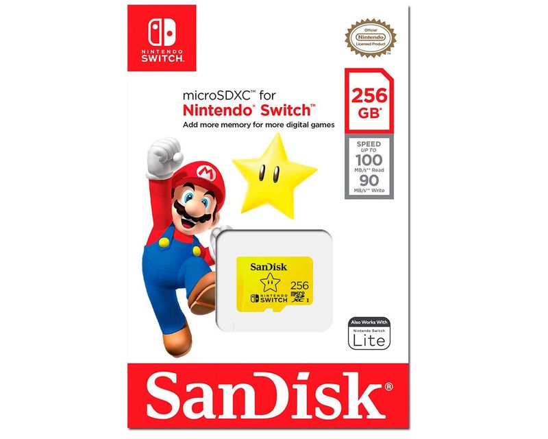 Sandisk Nintendo Switch micro SDXC Card 256 GB - Gamebreaker