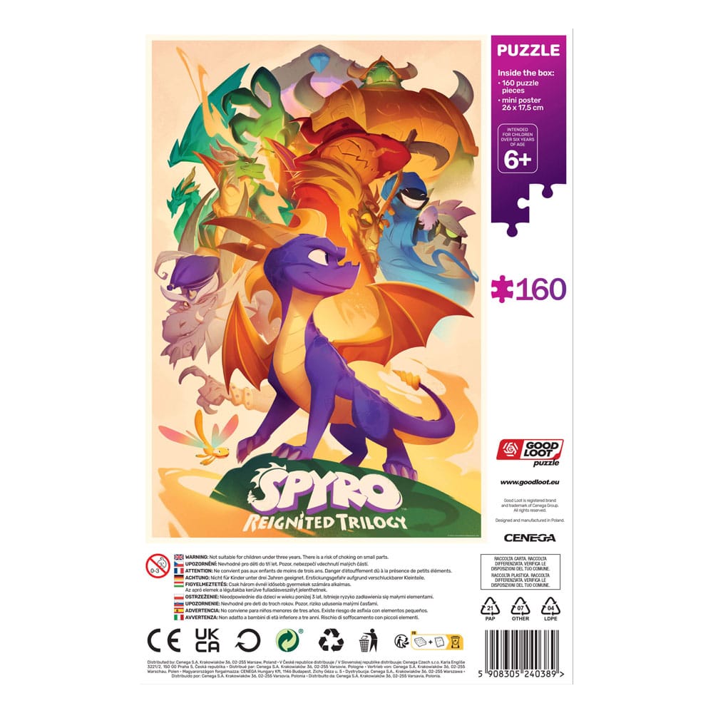 Spyro Reignited Trilogy Kids Puzzle Heroes (160 pieces) - Gamebreaker