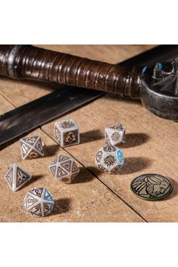 The Witcher Dice Set Geralt The White Wolf (7) - Gamebreaker