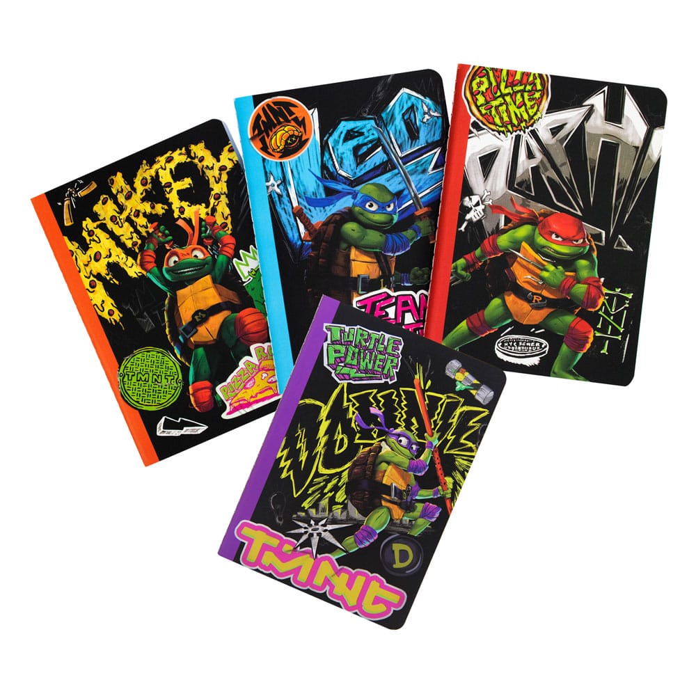 Teenage Mutant Ninja Turtles 4-Pack Notebooks - Gamebreaker