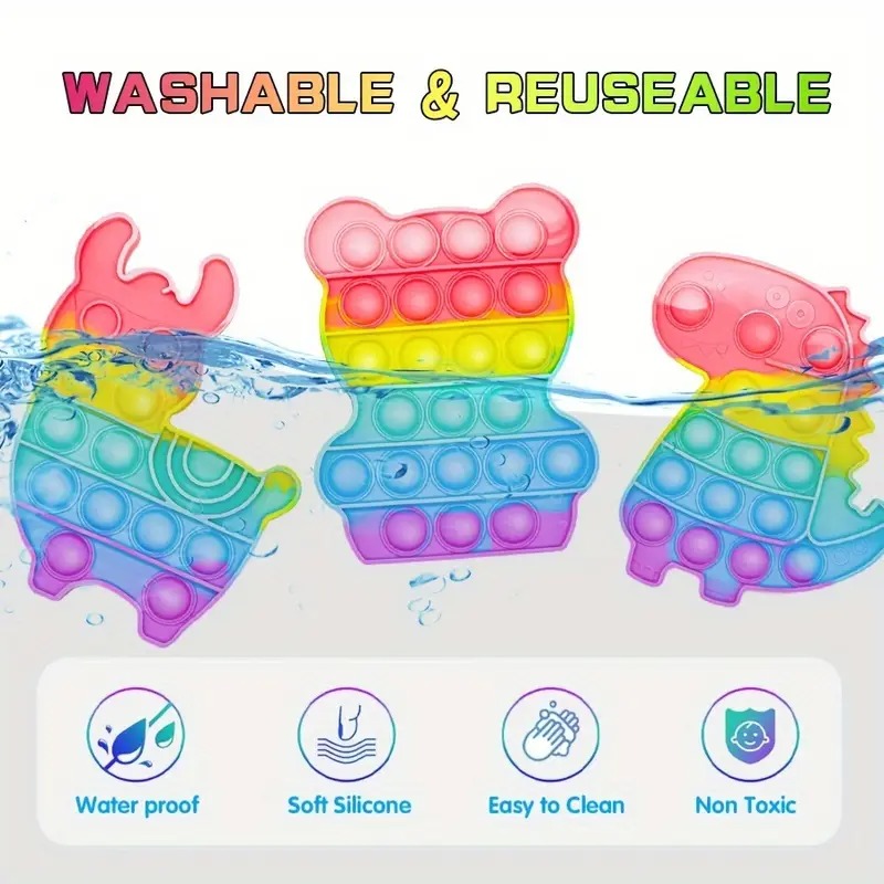 Rainbow ABC: Animal Bubble Fidget Toy - Gamebreaker