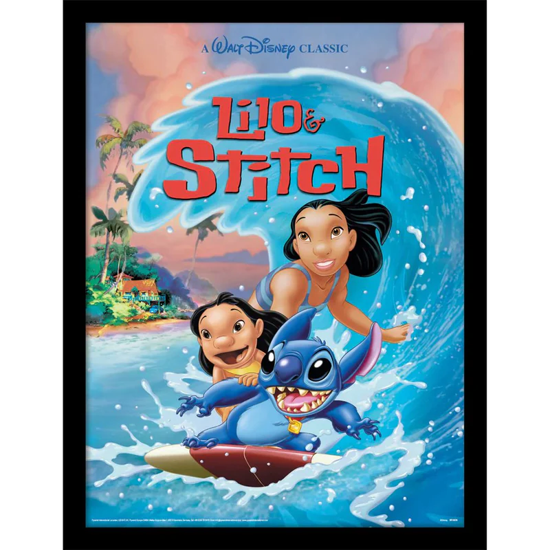 Disney - Lilo & Stitch Framed 3D Lenticular Poster - Gamebreaker