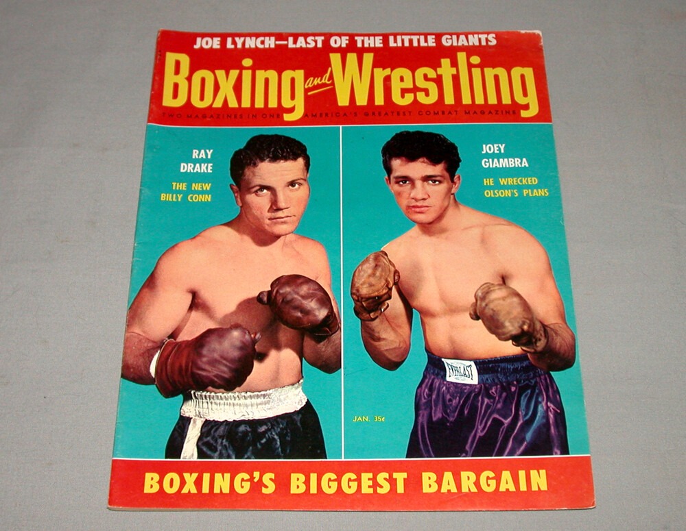 Vintage Boxing And Wrestling Magazine: Ray Drake vs Joey Giambra (1956 ...