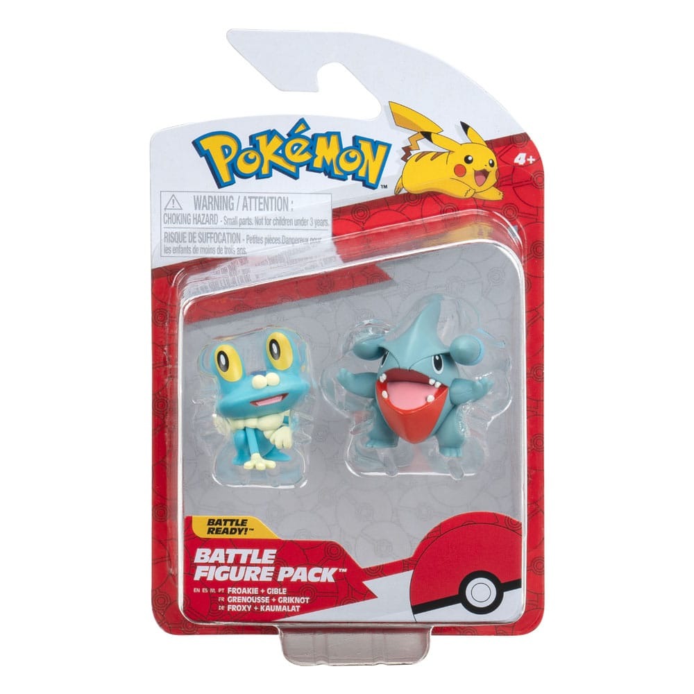 Pokémon Battle Figure First Partner Set Figure 2-Pack Gible, Froakie 5 ...