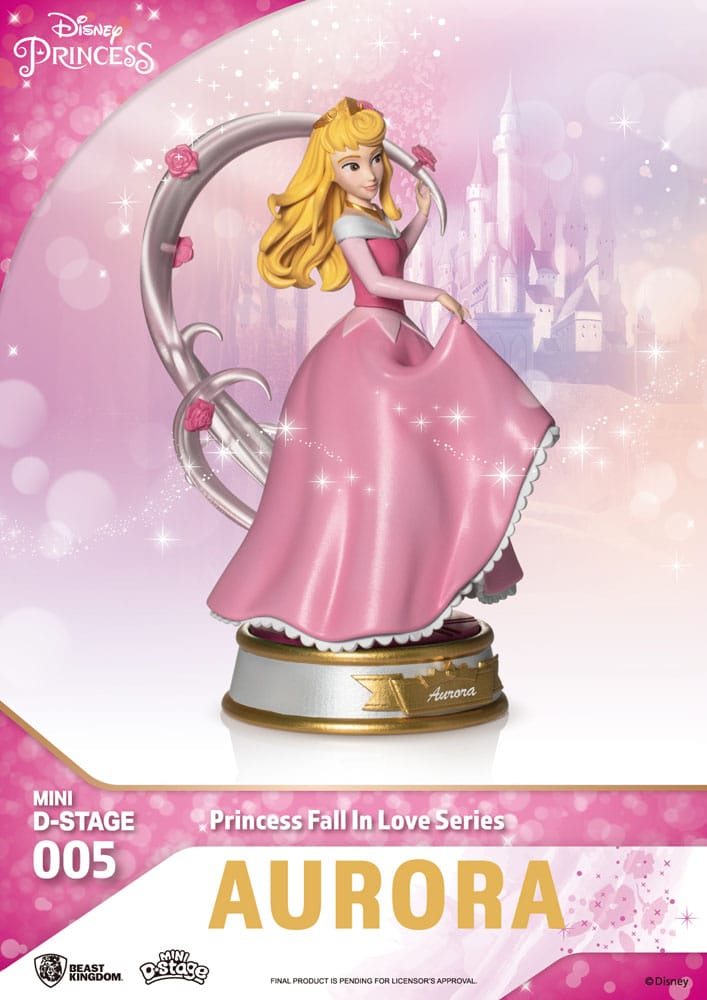 Disney Mini Diorama Stage Statues - Princess Fall In Love Series Aurora ...