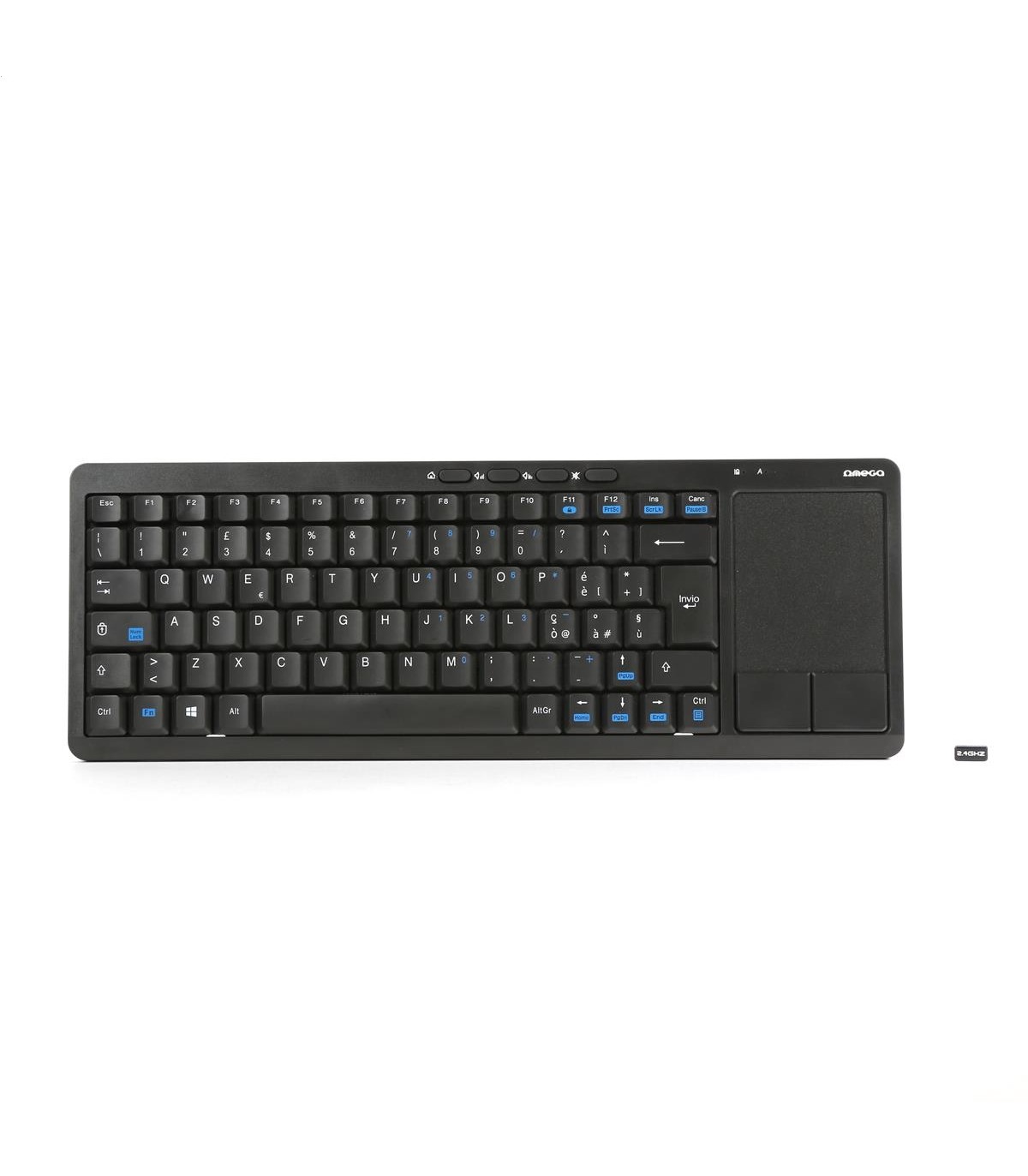Keyboard Wireless IT Omega For Smart TV + TOUCHPAD [44424] - Gamebreaker