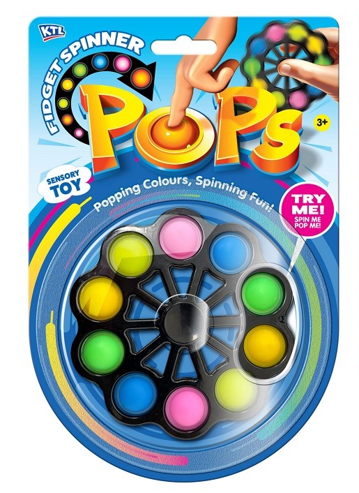 Push And Pop Mega Spinner (black) - Gamebreaker