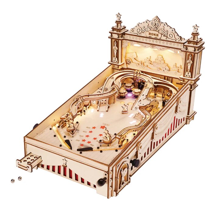 ROKR 3D Pinball Machine 3D Wooden Puzzle EG01 - Gamebreaker