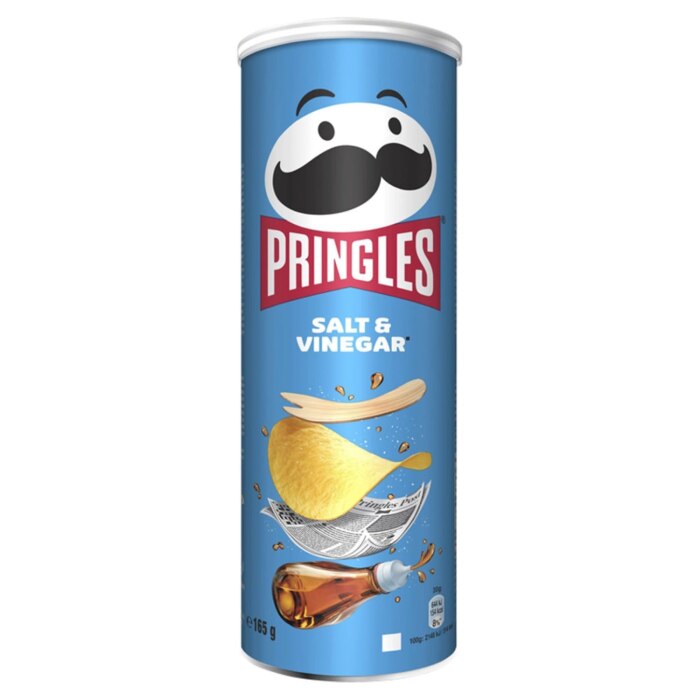 Pringles Salt And Vinegar 165g - Gamebreaker