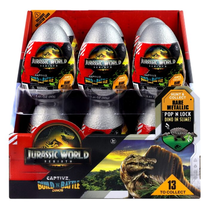 Jurassic World Rebirth Pop N Lock Breach Blind Box Captivz Build n ...