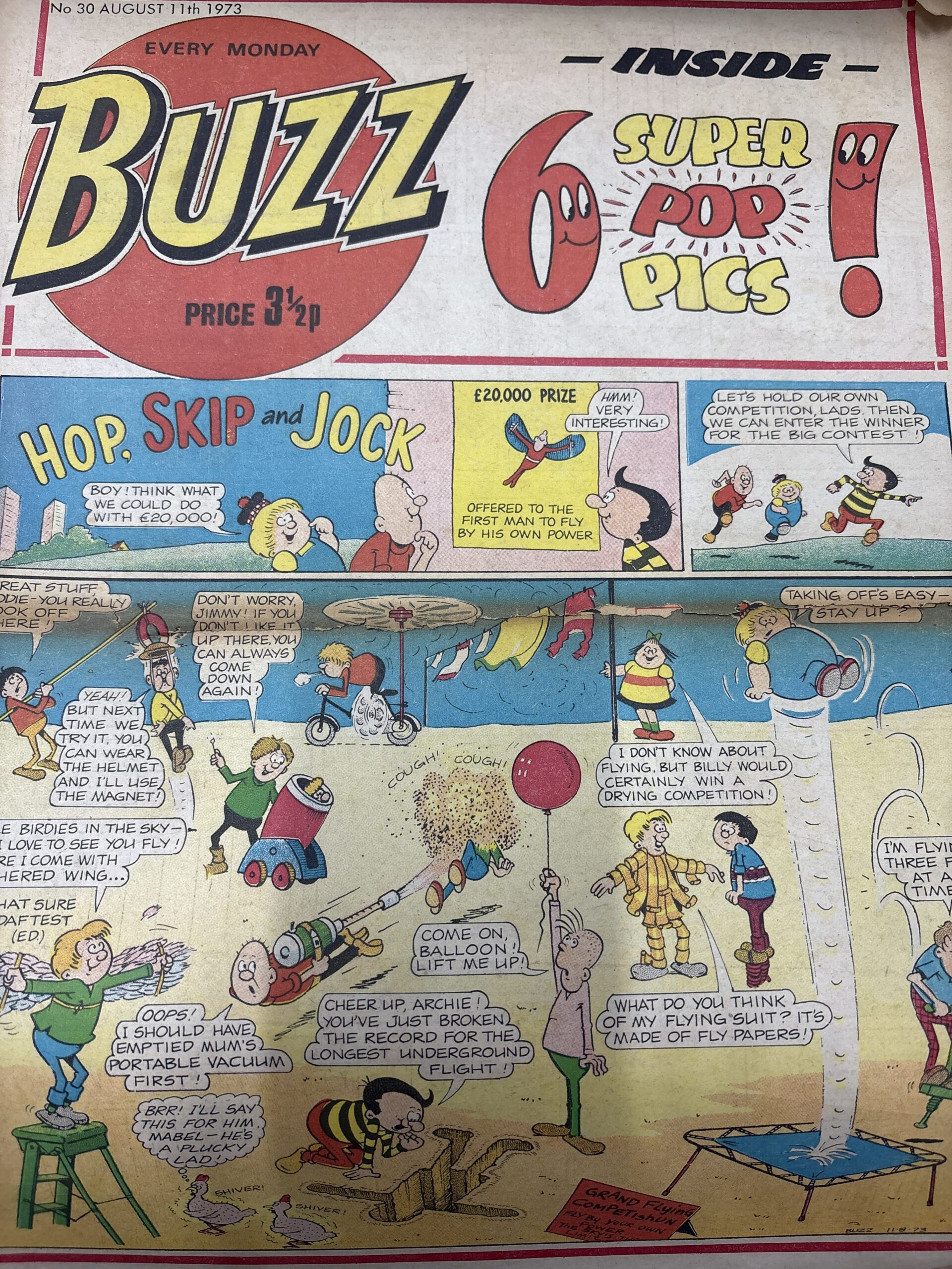 Buzz Comic - No 30 - August 11th 1973 - Gamebreaker