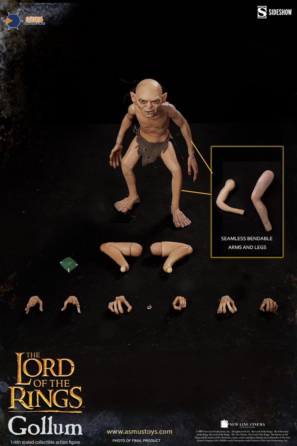 Gollum Sixth Scale Figure ASMUS 100501 - Gamebreaker