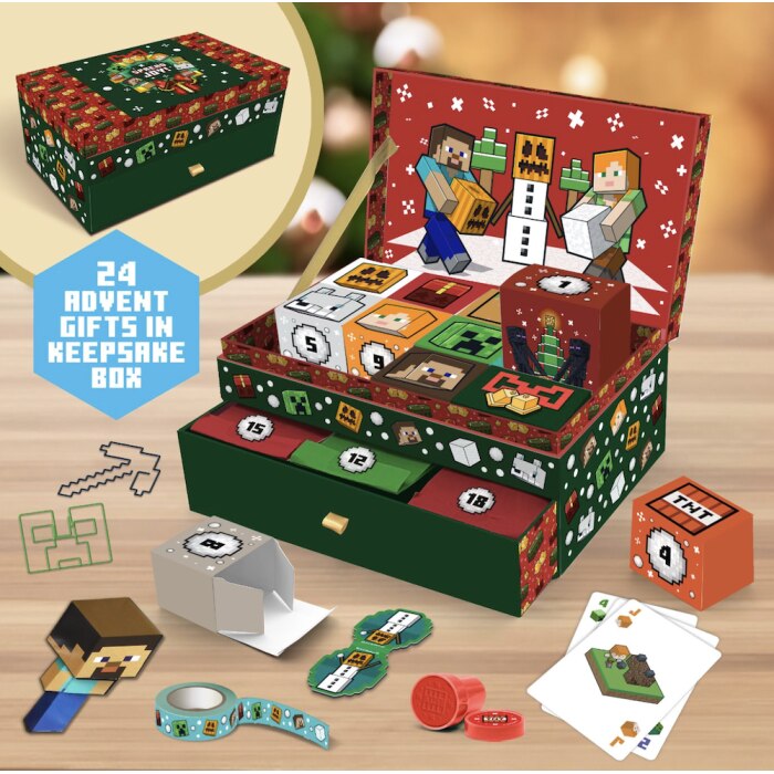 MINECRAFT - Keepsake Box - 24 Day Advent Calendar - Gamebreaker
