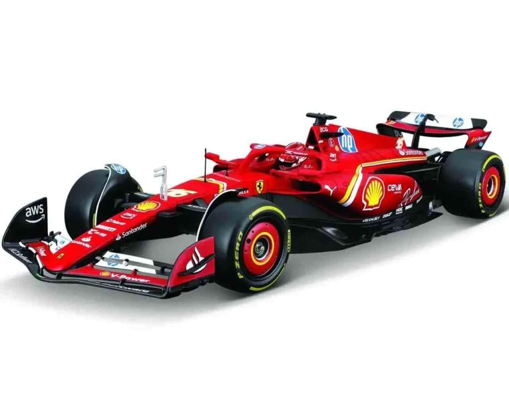 FERRARI SF-24 Formula 1 ASSEMBLY KIT 44 PCS LECLERC 16 - 1/24 Bburago ...