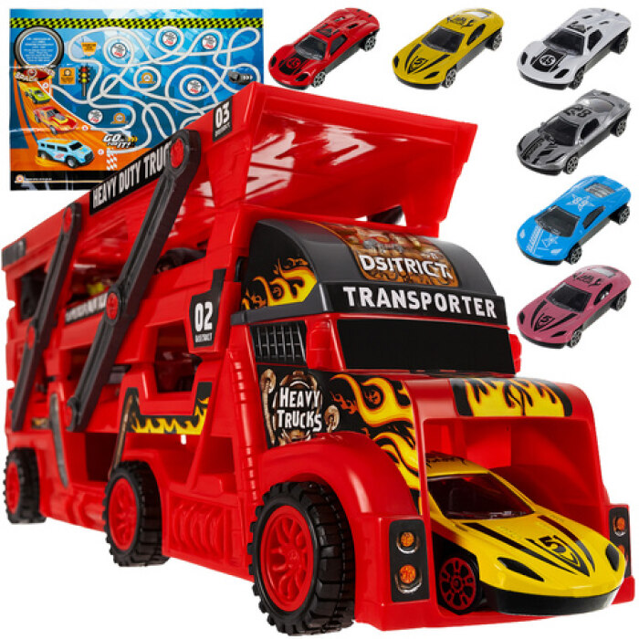 TIR truck set with 6 cars 26303 - Gamebreaker