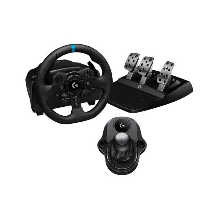 LOGITECH G923 Racing Wheel, Pedals & Driving Force Shifter - PS4, PS5 ...