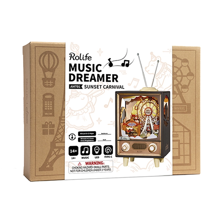 Rolife AMT01 Sunset Carnie Music Box DIY - Gamebreaker