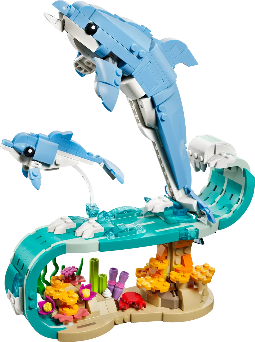 LEGO Creator 3-in-1 31385 Sea Animals: Beautiful Dolphins - Gamebreaker