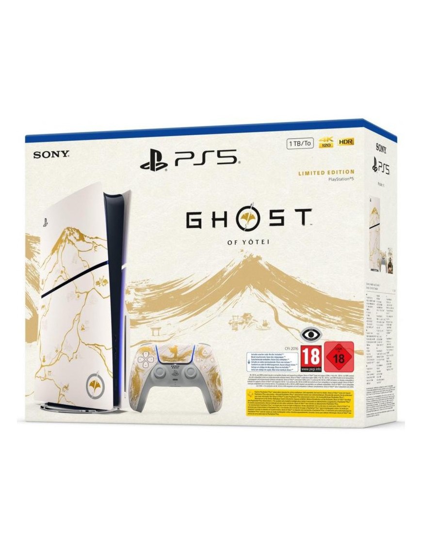 PS5 Console 1TB Ghost Of Yotei Gold Limited Edition White Slim ...