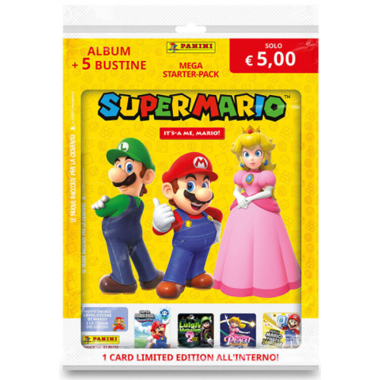 Super Mario Panini Stickers Starter Set - Gamebreaker